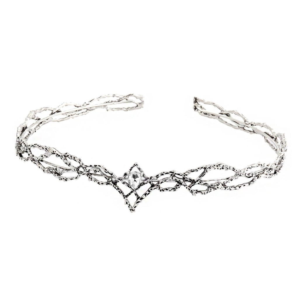 Guaber Fashion Elven King Crowns with Stylish Diamonds Adjustable Size ...