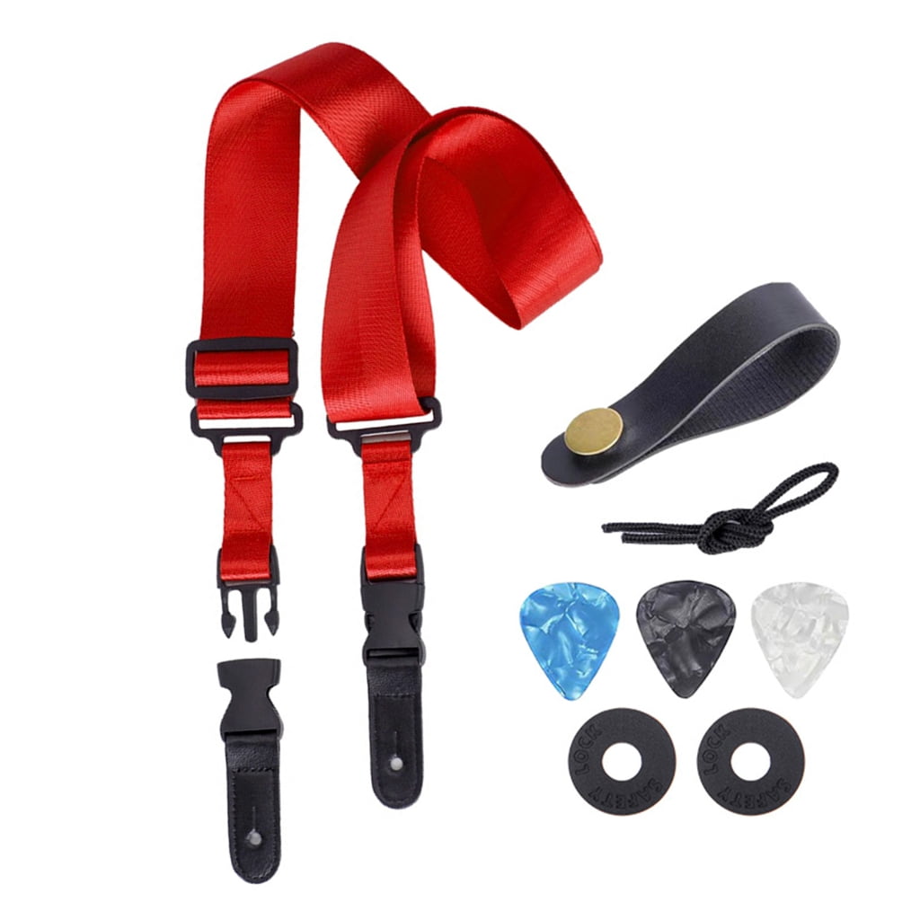 Guaber Guitar Strap with Quick Releases Clips, Antislip Soft Nylon ...