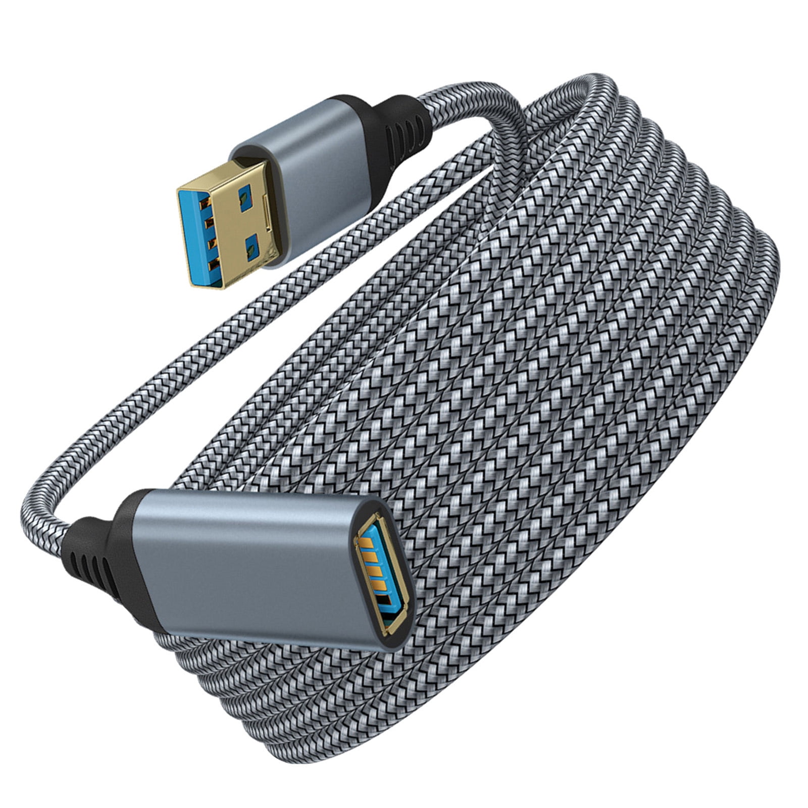 Guaber Printer Extension Cable, Male-female Braided Nylon Cable, USB ...