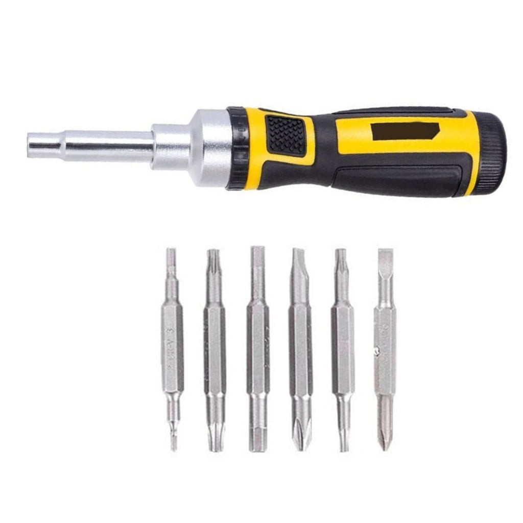 Guaber Screwdriver,16 in 1 Ratcheting Screwdriver Portable Multi-bit ...