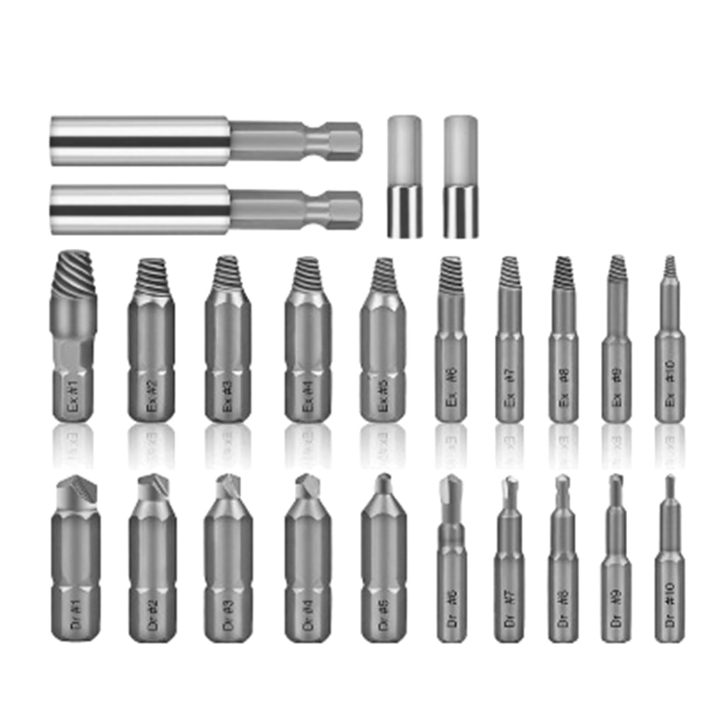 Guaber Screwdriver,24Pcs Damaged Screw Extractor & Extractor Set Screw ...