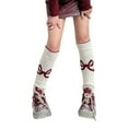 Guaber Sock,Reversible Knitted Leg Warmers with Sweet Bowknot Pattern ...
