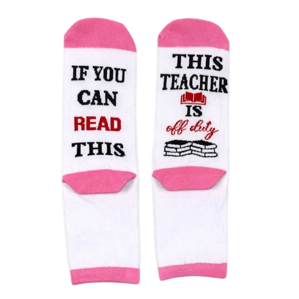 Guaber Sock,Teacher's Day Unisex Cotton Middle Calf Socks with Special ...