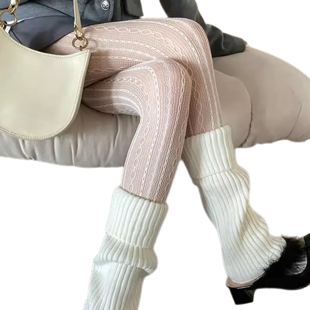 Guaber Sock,Womens Geometric Pattern Sheer Fishnet Mesh Tights Vintage 90s Aesthetic See Through ...