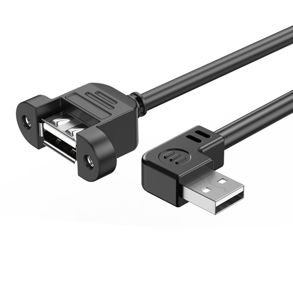 Guaber USB 2.0 Extension Cable 90 Degree /Straight Head Male to Female ...
