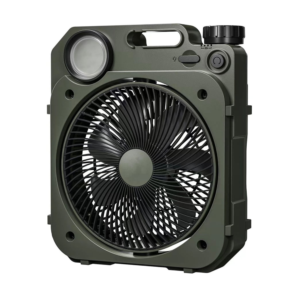 Guaber USB Rechargeable Fan with Light 20000mAh Battery Desk Fan ...