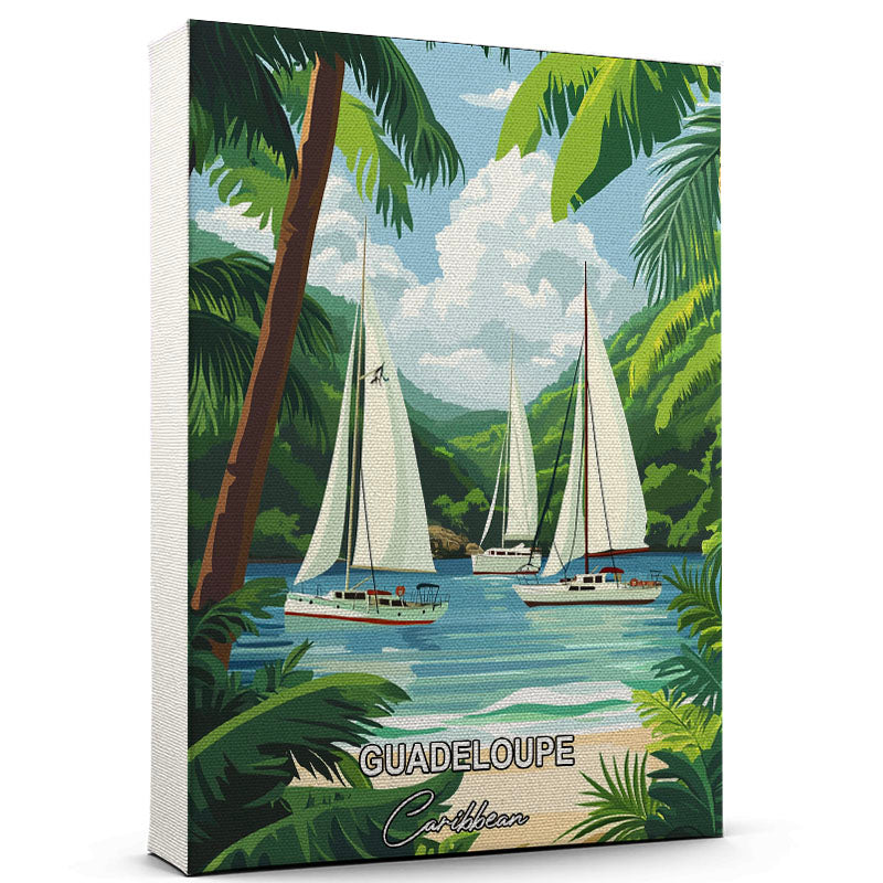 Guadeloupe Travel Canvas Wall Art – Caribbean Canvas – Travel-Inspired ...