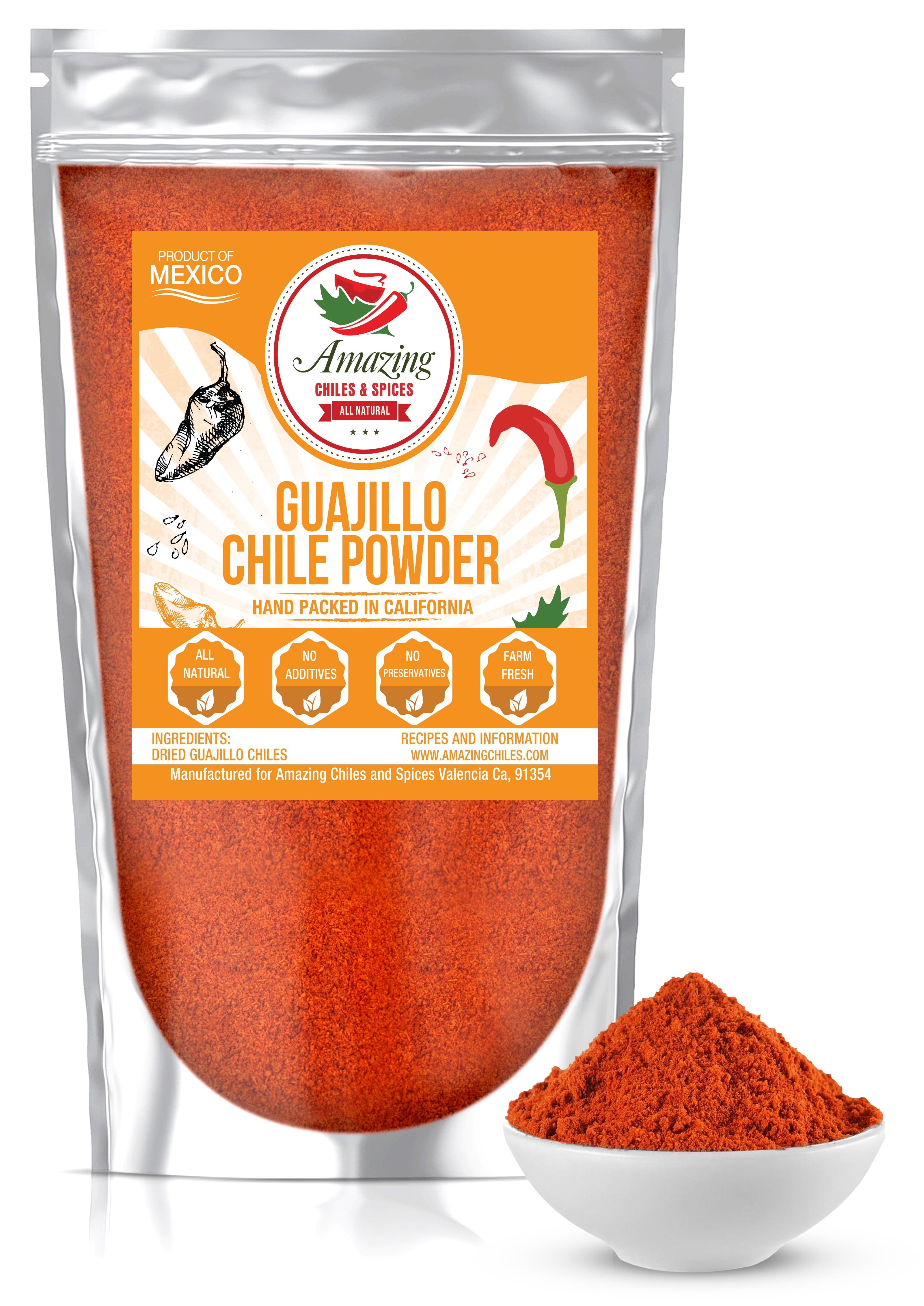 Amazing Chiles Guajillo Chile Powder 4 oz Ground for Chili Sauces Stews ...