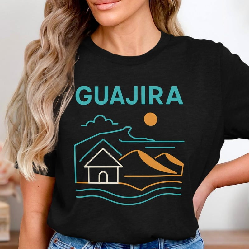 Guajira Colombia Desert Wayuu Culture Sunset Travel Art Graphic Tee for men & women up to 5XL ...