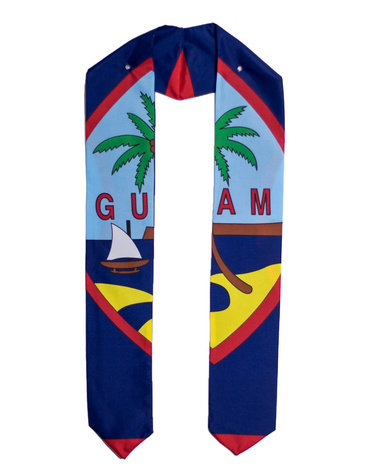 Guam Guamanian flag graduation sash/stole/scarf - Walmart.com