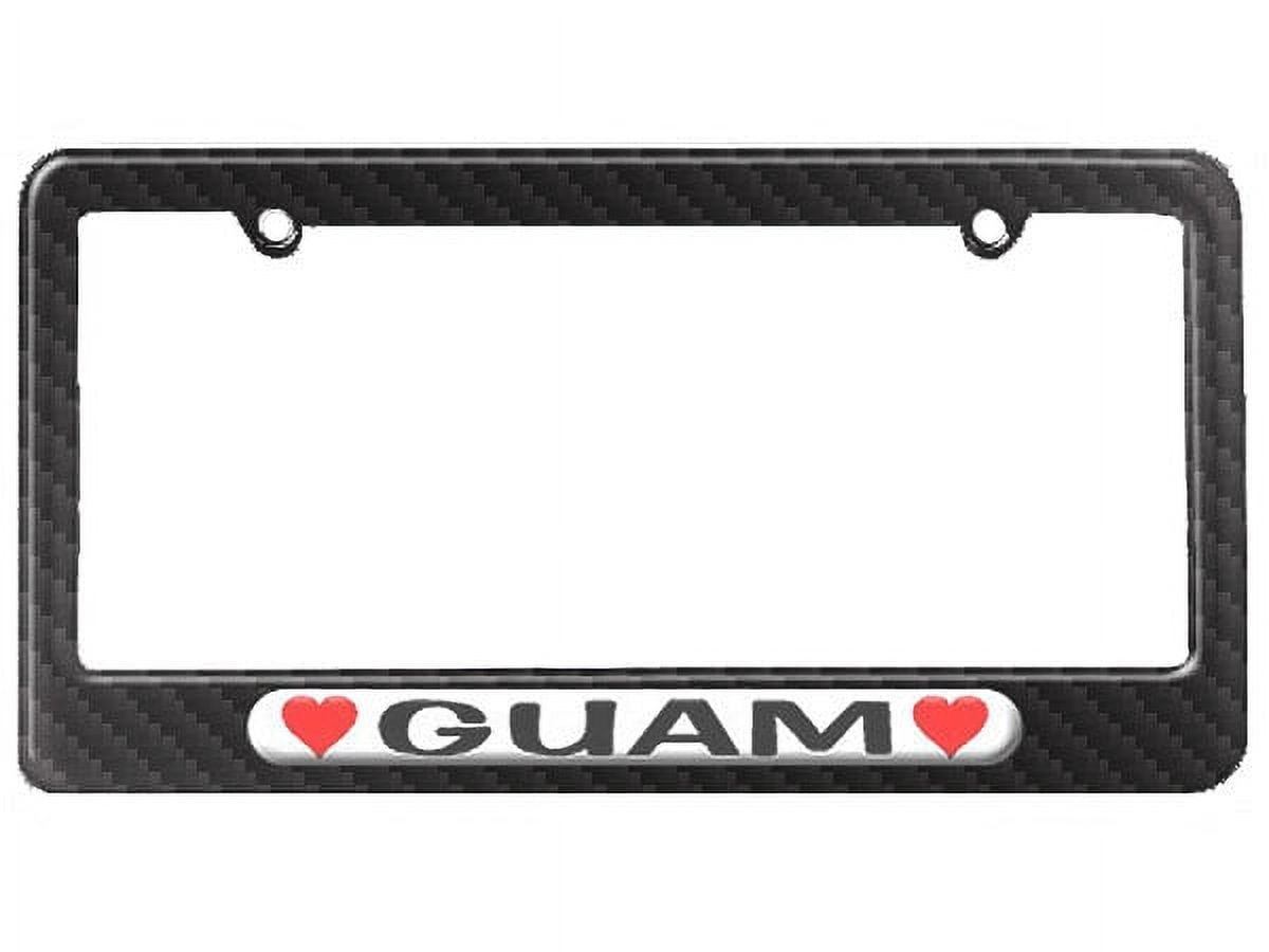 Guam Love with Hearts License Plate Frame - Walmart.com