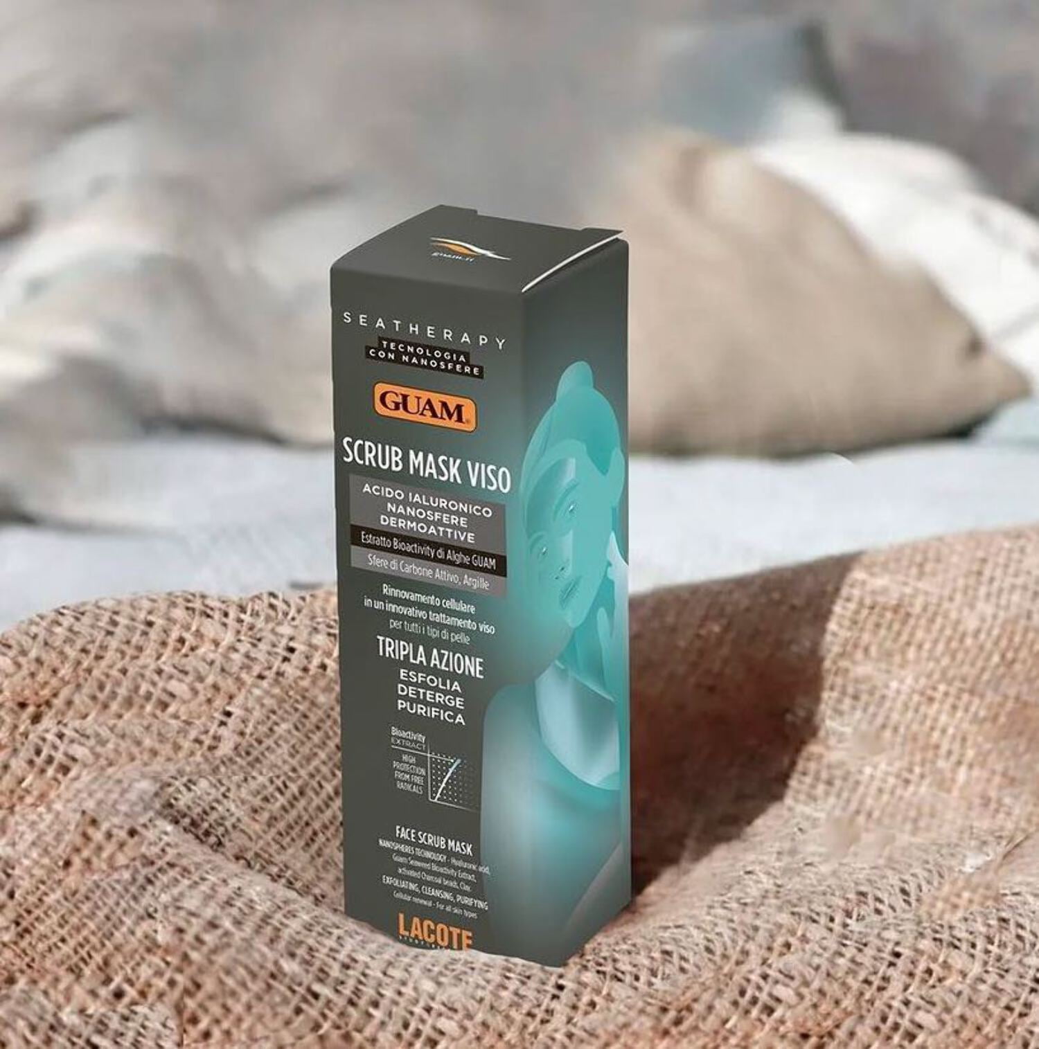 Guam SeaTherapy Face Scrub Mask Triple Action with Charcoal Spheres ...