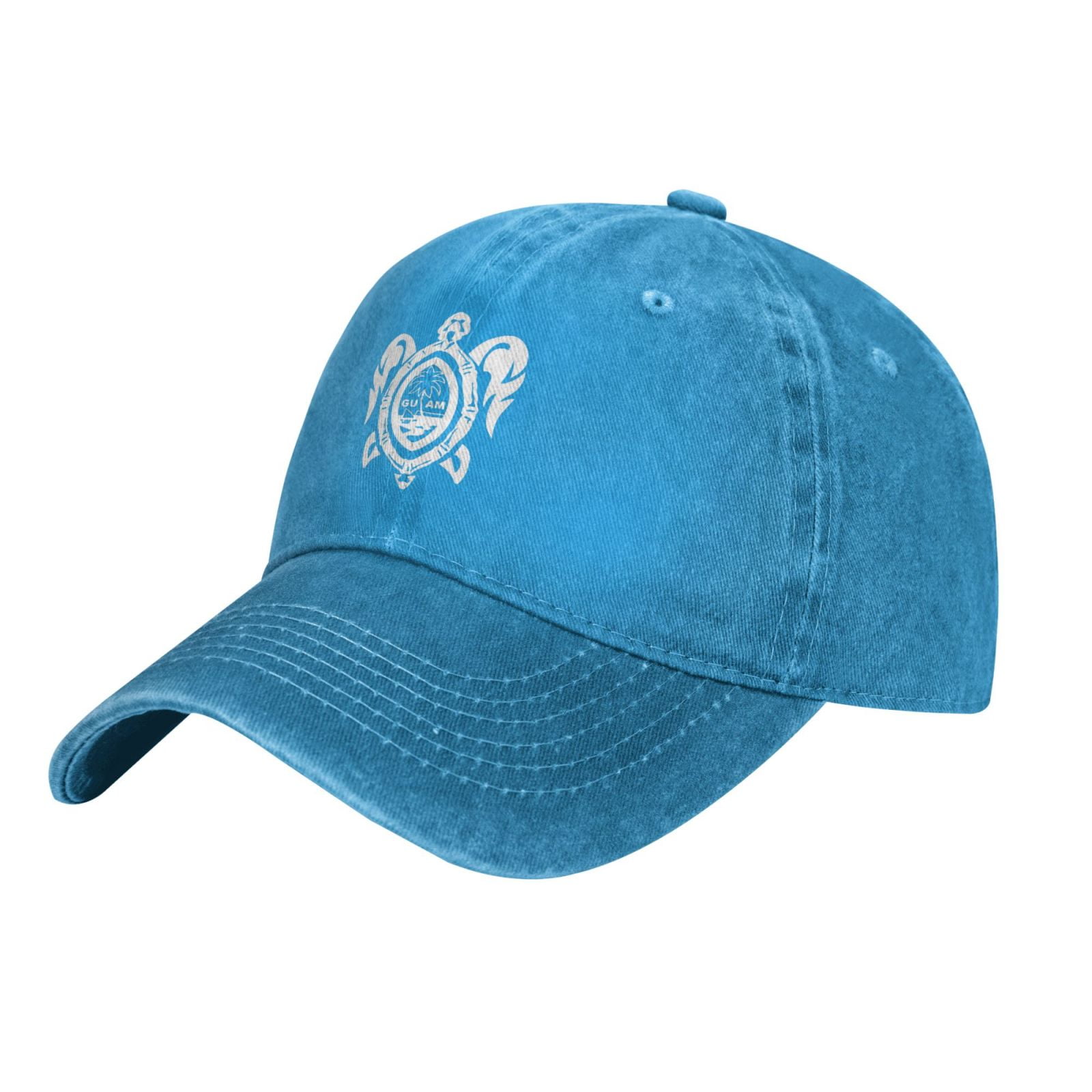 Guam Seal in A Tribal Turtle Men Women Baseball Cap Classic Washed ...