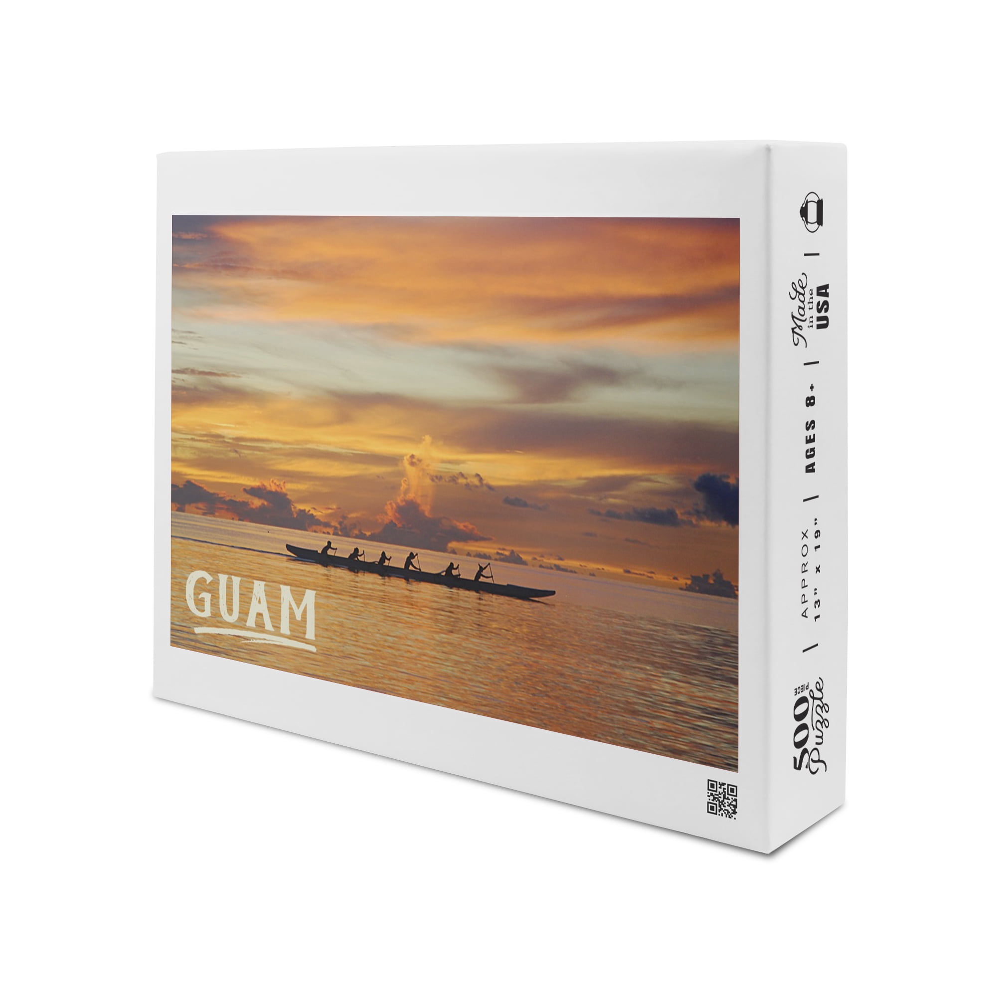 Guam, USA, Boat and Sunset (19x27 inches, Premium 500 Piece Jigsaw ...