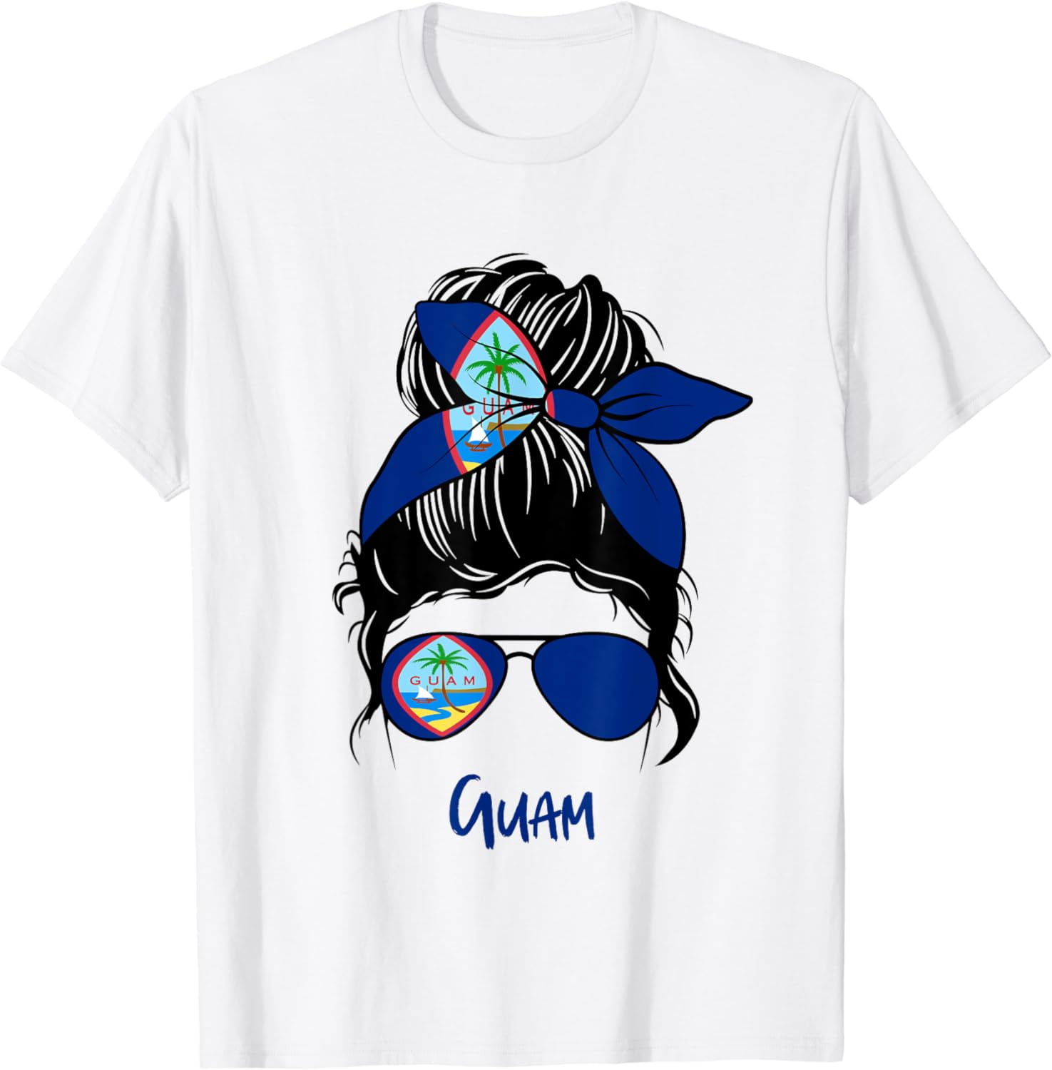 Guamanian Girl Guam girl Guaman woman flag T-Shirt - Walmart.com