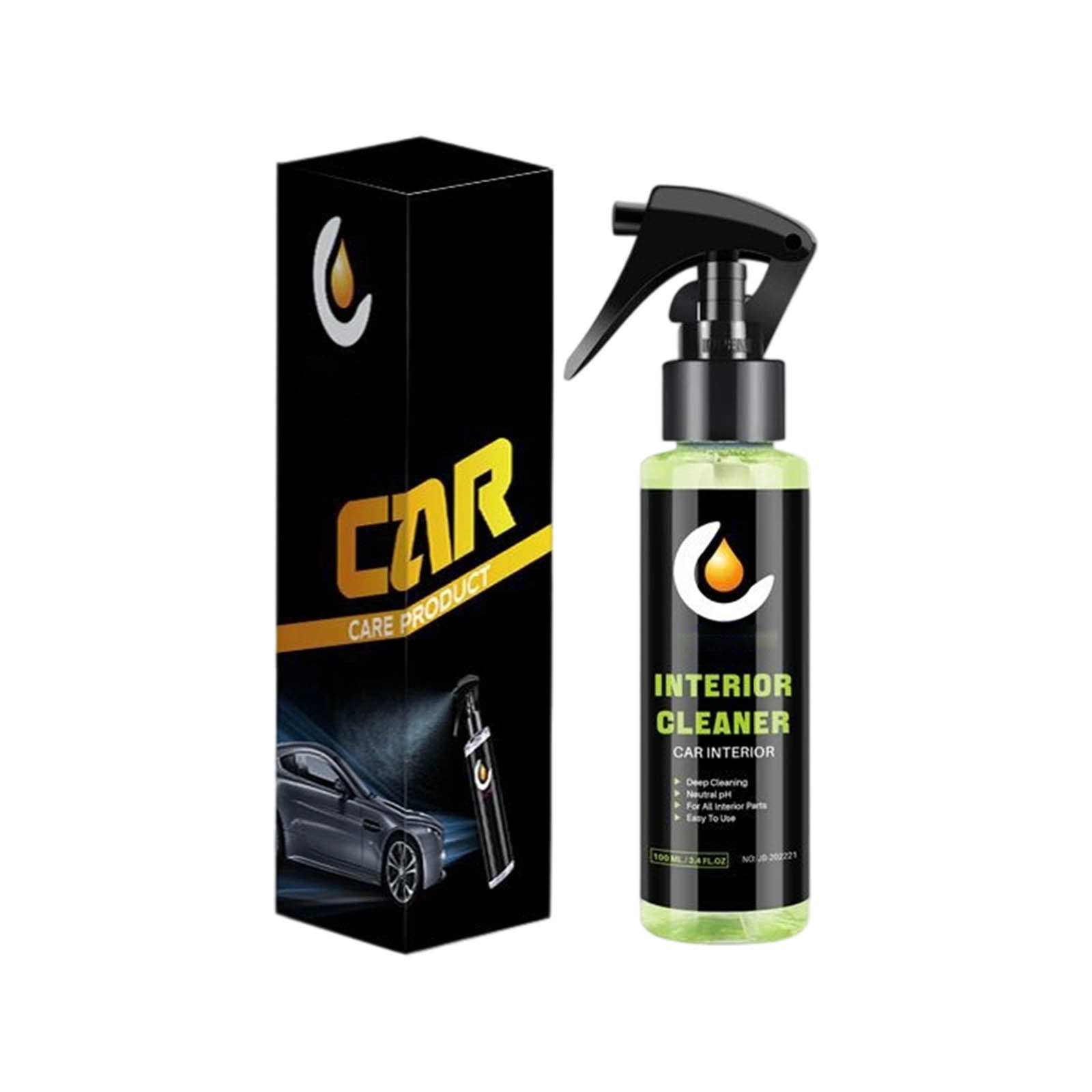 Guan Car Interior Cleaner Spray - Powerful Stain Remover for Seats ...