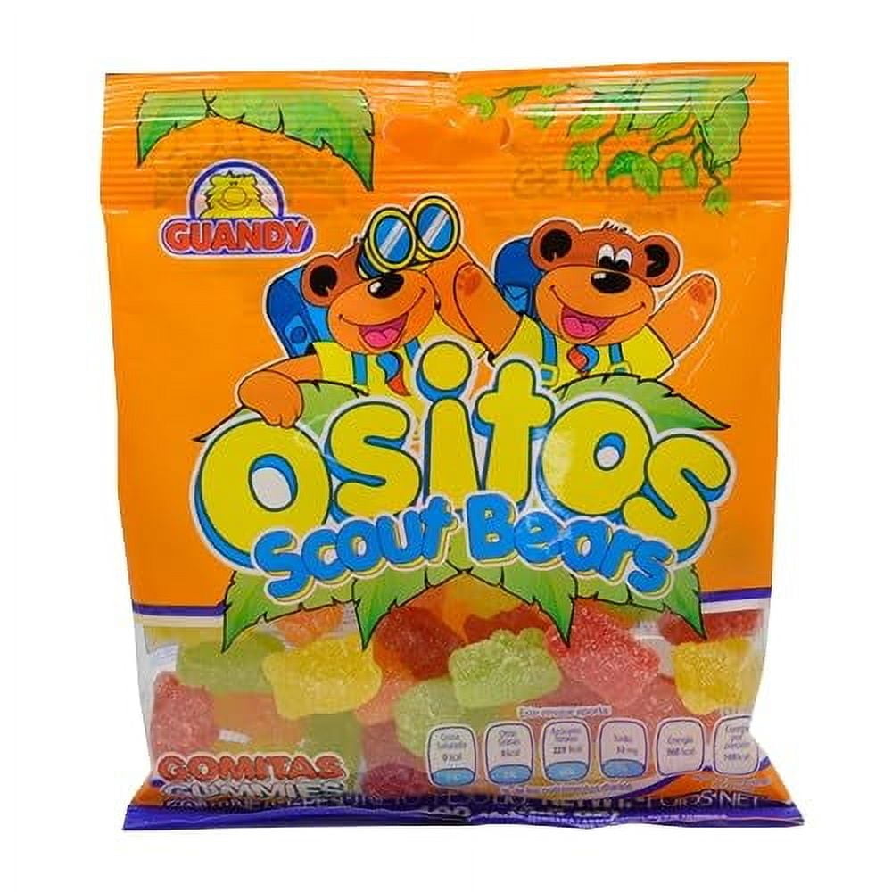 Guandy Gummy Bear Candy, Assorted Color, Fruity Flavor, 3.5 oz Bag ...
