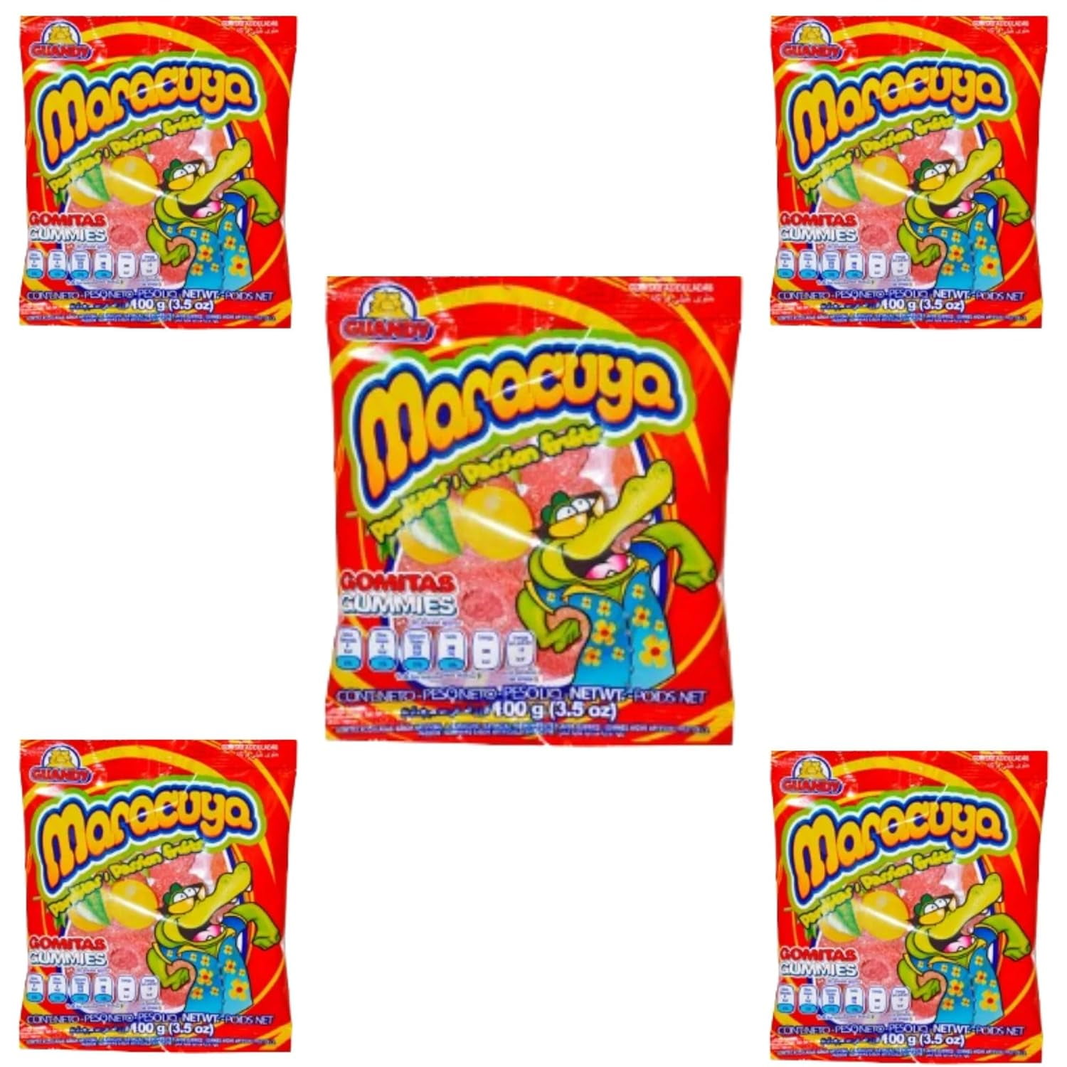 Guandy Gummy Passion Fruit Candy, Assorted Color, Passion Fruit Flavor ...