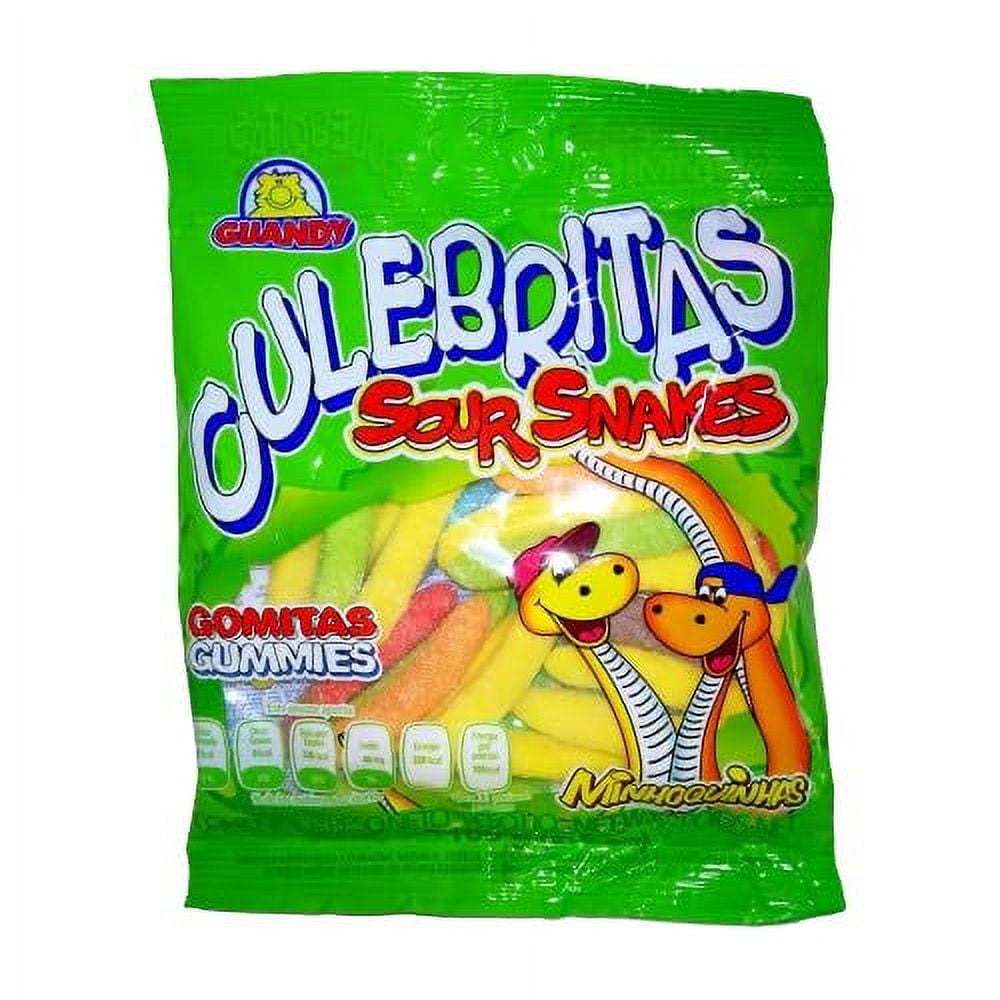 Guandy Gummy Sour Snake Candy, Assorted Color, Fruity Flavor, 20 x 3.5 ...