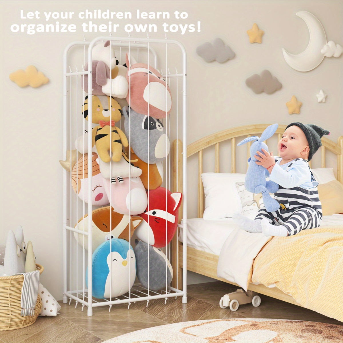 Guang Sheng Pu Plush Animal Storage Box Corner Metal Frame Extra Large ...