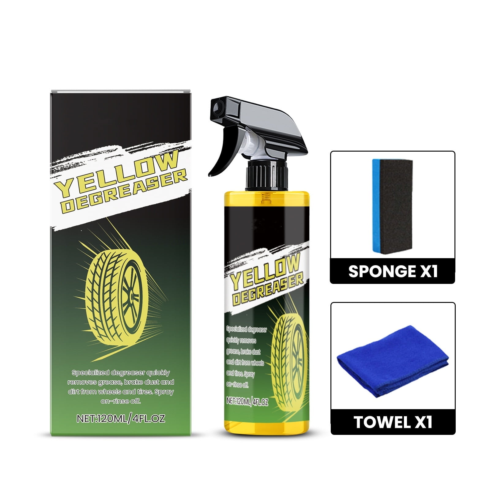 GuangLan Car Wheel Cleaner Car Tire Steel Rim Cleaning Stain ...