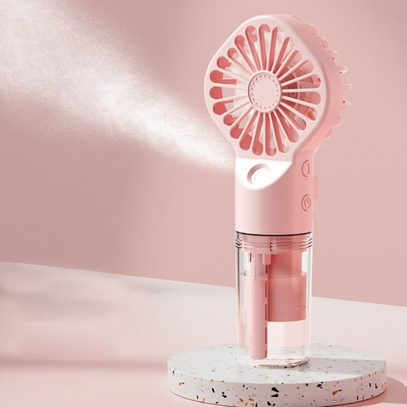 Guanglv Mini USB Handheld Fan 2 Battery Pocket Fans with Mist Spray ...