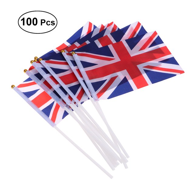 Guangmc 100 UK & US Hand Flags Mini Scottish Decor - Walmart.com