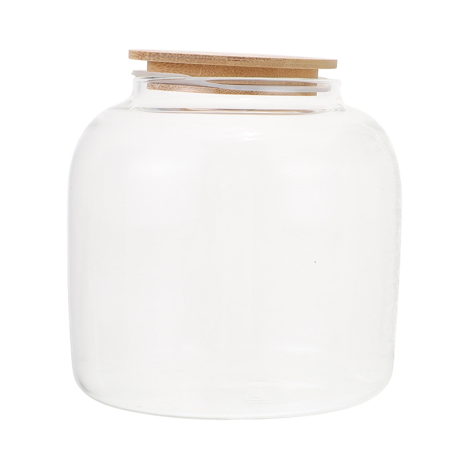 Guangmc 100ML Glass Storage Container with Bamboo Lid - Airtight ...