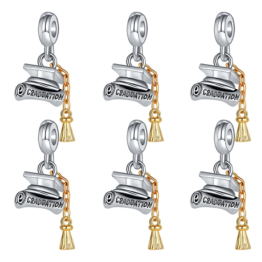Guangmc 2021 Graduation Charms Pendant Cap & Diploma Beads - 6pcs ...