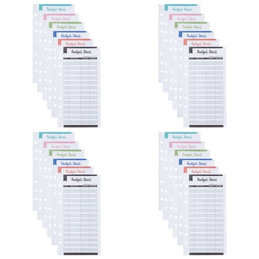 Adams 6-Ring Ledger Binder Refill Sheets, 5x8.5, Green/White, 100 ...