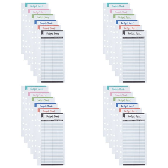 Adams 6-Ring Ledger Binder Refill Sheets, 5x8.5, Green/White, 100 ...