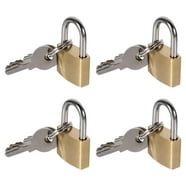 Walmart Mini Brass Padlocks, Set of 6, Small Security Locks with Keys ...