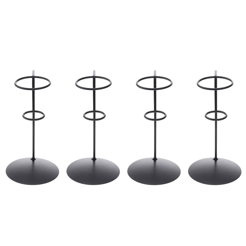 Guangmc 4pcs Iron Ice Cream Cone Holder Stand with Base for Buffet ...