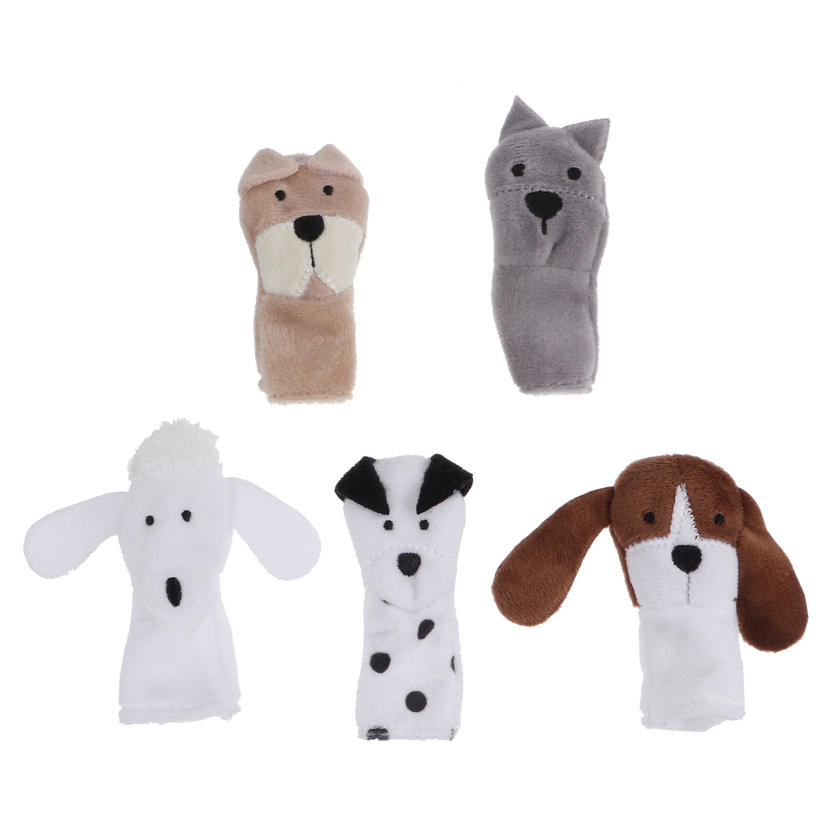 Guangmc 5pcs Plush Finger Puppet Dogs for Kids, Autistic Children ...