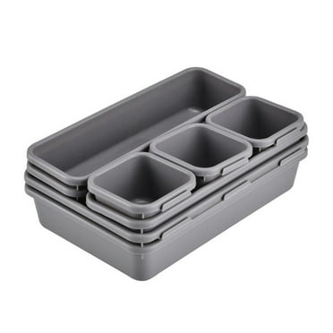 YBM Home Silver Mesh Drawer Organizer Tray for Home and Office 12 in. L ...
