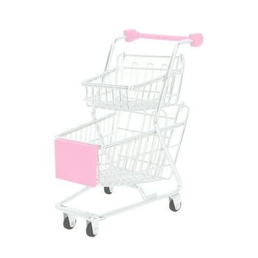 Children's Metal and Plastic Play Shopping Cart- Toddler's Toy Grocery ...