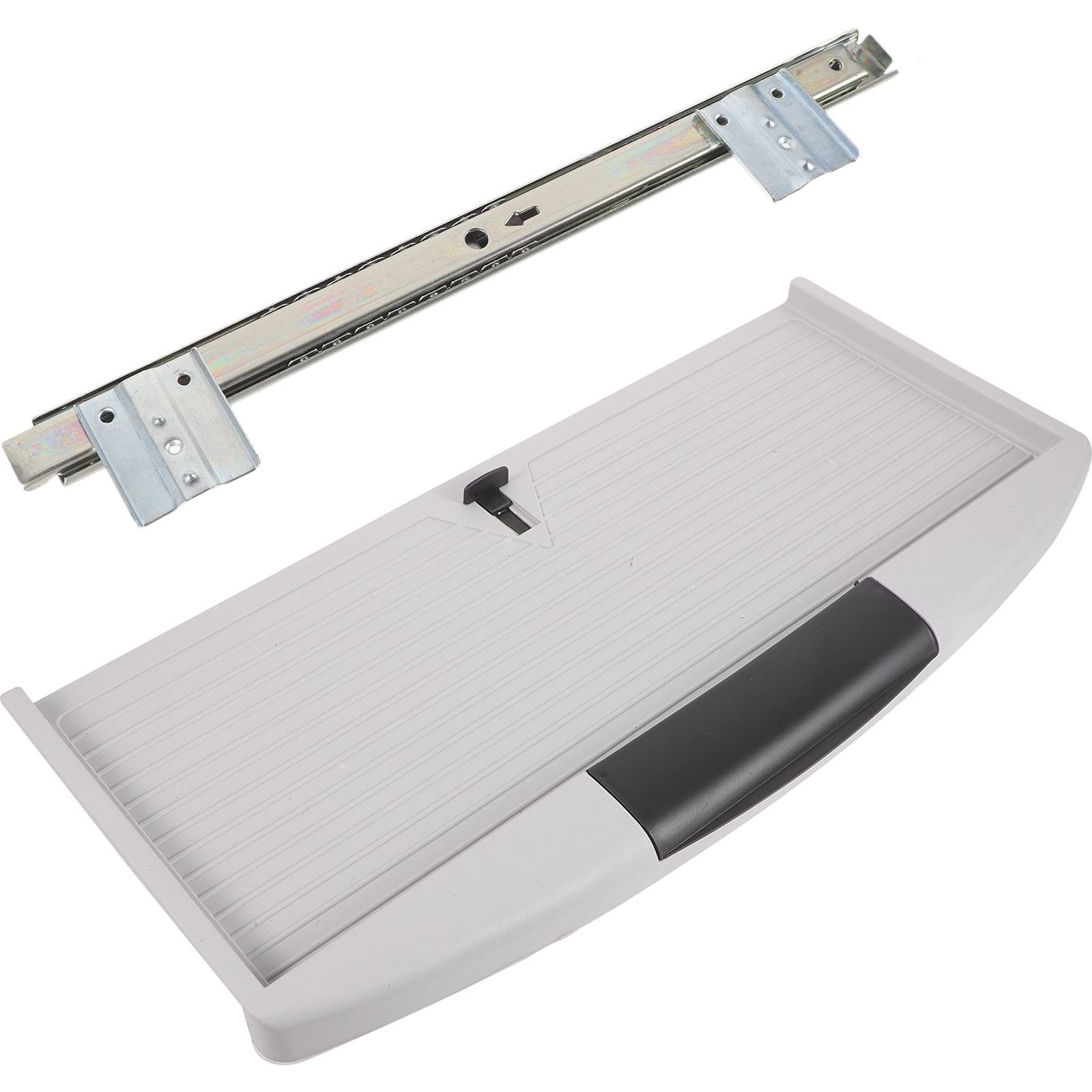 Guangmc Large Under Desk Keyboard Tray with Sliders - Pull Out Drawer ...