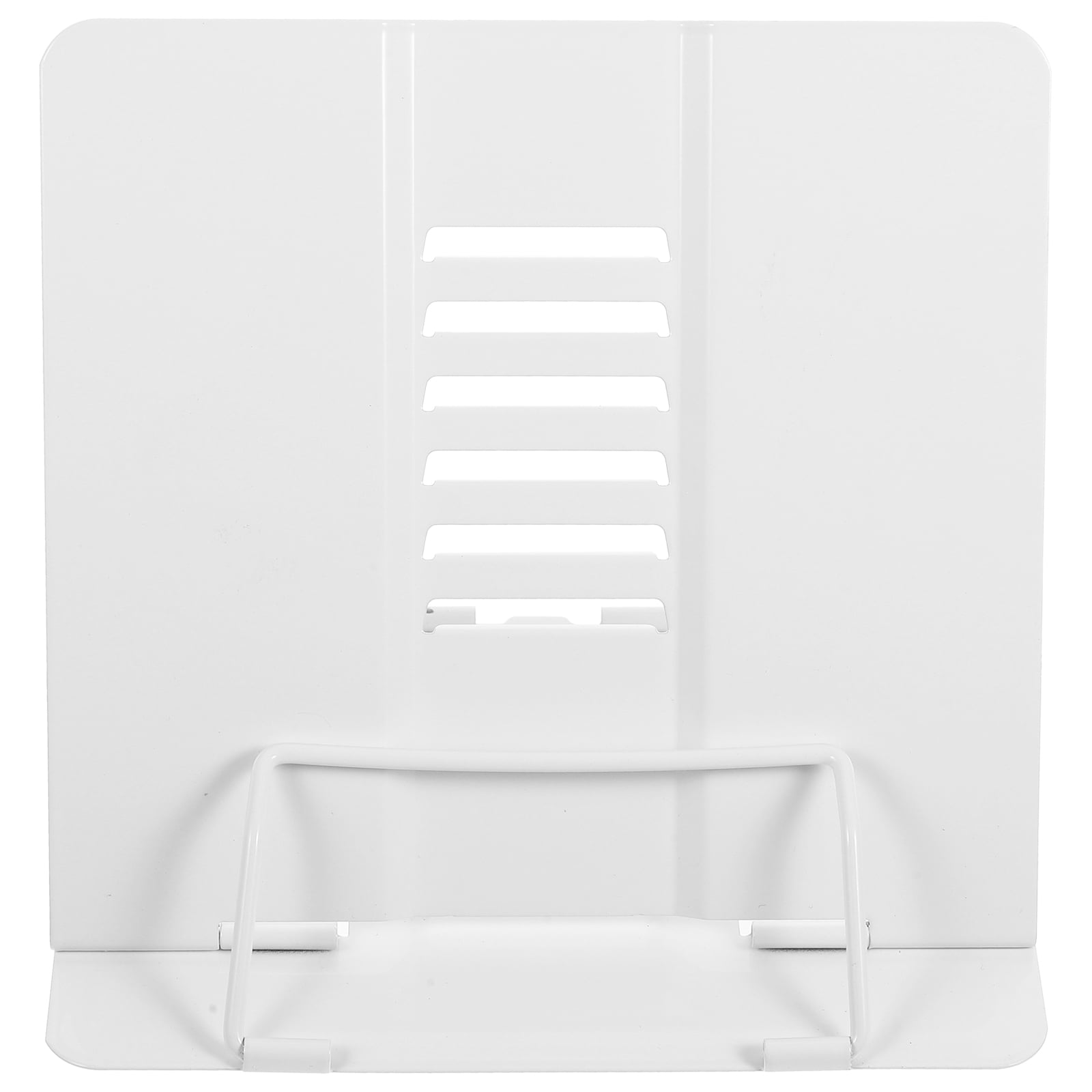 Guangmc Metal Book Stand with Clips for Recipes and Textbooks (White ...
