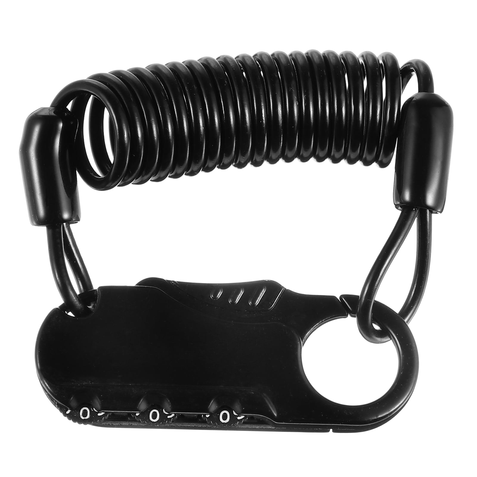 Guangmc Motorcycle Helmet Lock Cable Carabiner Chain Black Pin Heavy ...