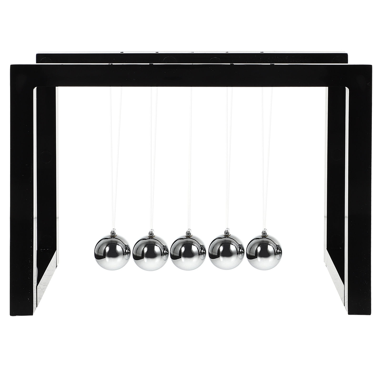 Guangmc Newtons Cradle Balls Perpetual Motion Desk 5 Swinging Black ...