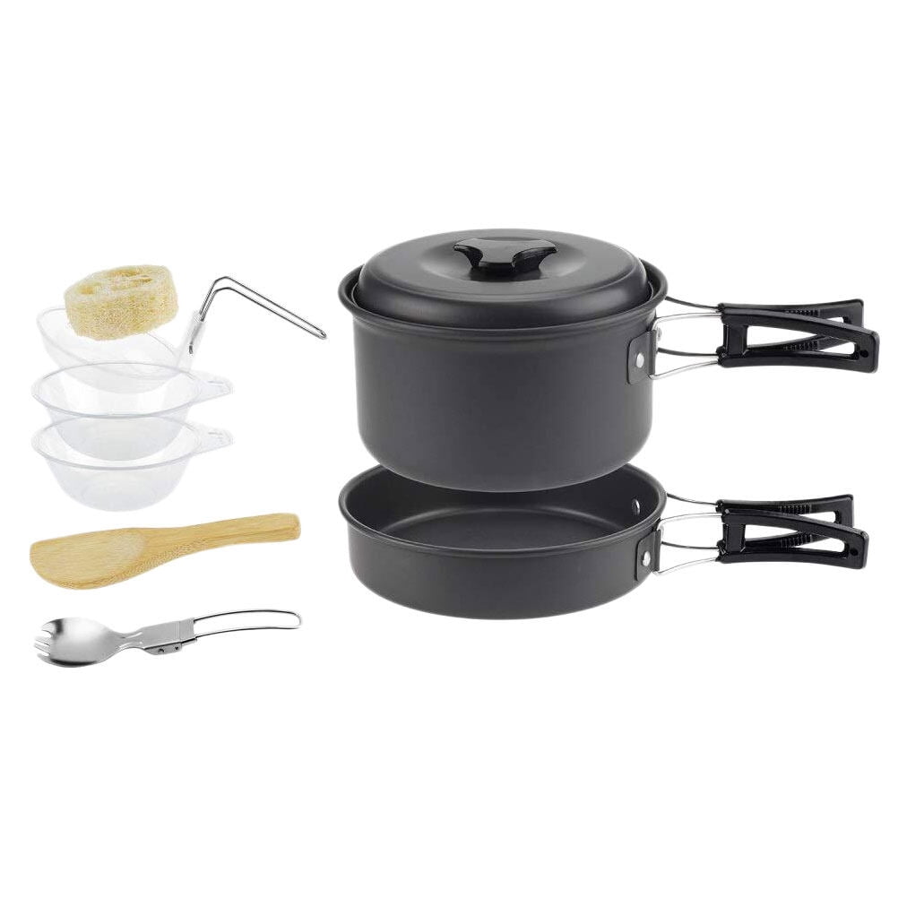 Guangmc Portable Camping Cookware Set for 1-2 People - Walmart.com