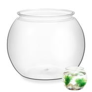 16 oz Clear Mini Plastic Fish Bowls (12 Pack) for Drinks, Decorations ...
