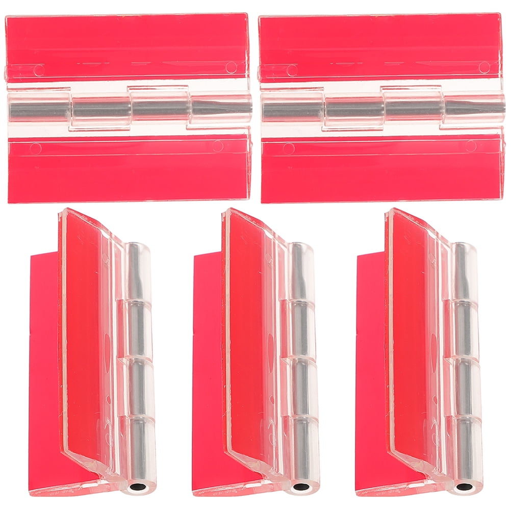Guangmc Self-Adhesive Aquarium Lid Hinges - Clear Plastic Continuous ...