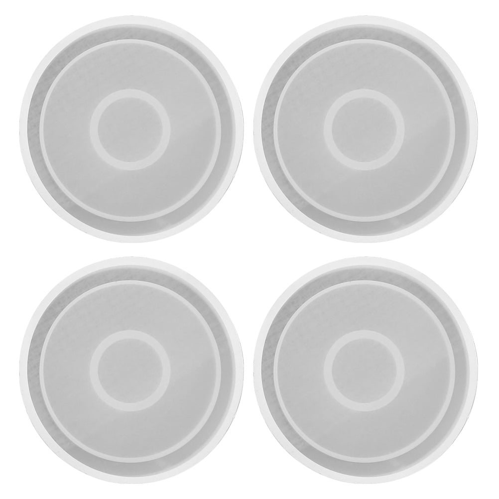 Guangmc Silicone Coaster Mold Set DIY Epoxy Cup Mat Moulds - Walmart.com