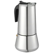 Ilsa Stainless Steel Neapolitan Drip Coffee Maker with Spout, 3 Cup ...