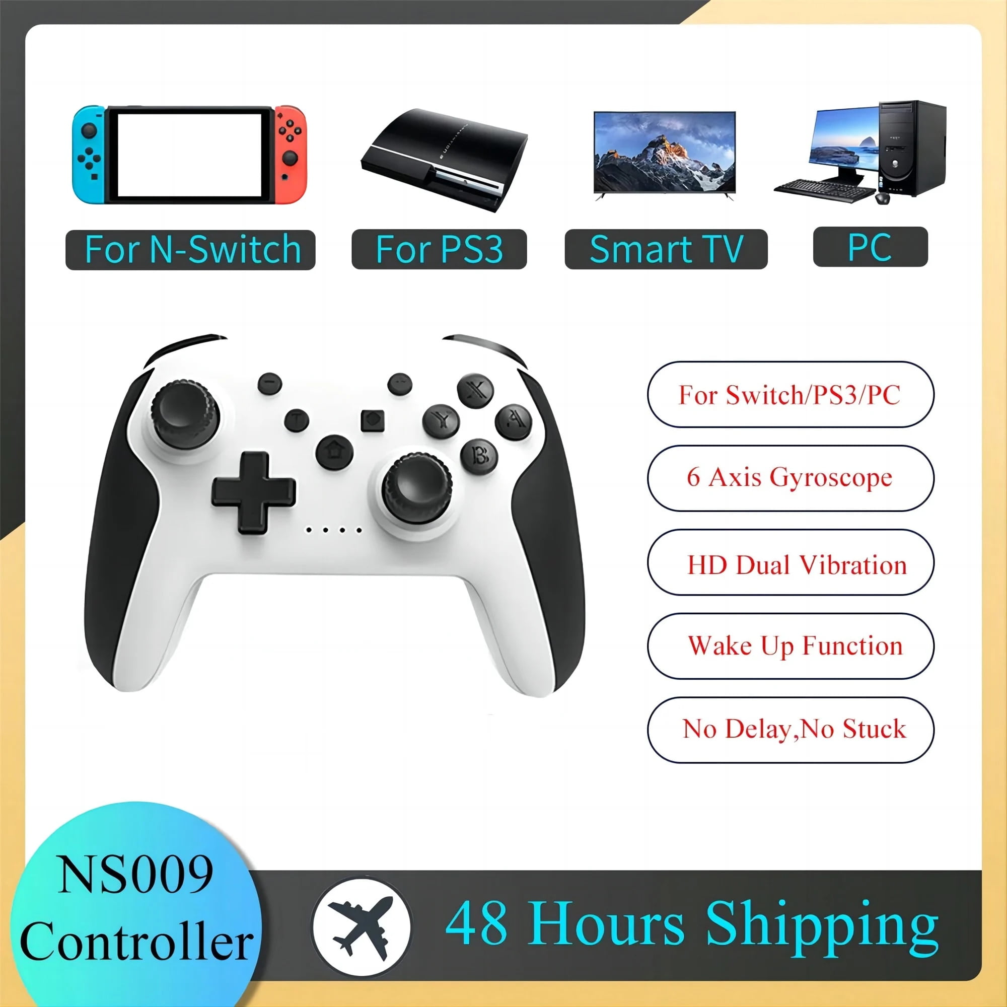 Guangtuo NS009 Bluetooth Game Controller Wireless Gamepad For Nintendo ...