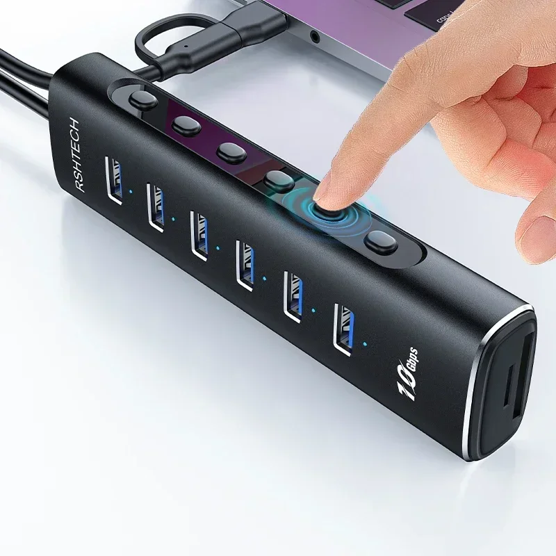 Guangtuo USB Hub Adapter Multi Port Expander Data Transfer USB Splitter ...