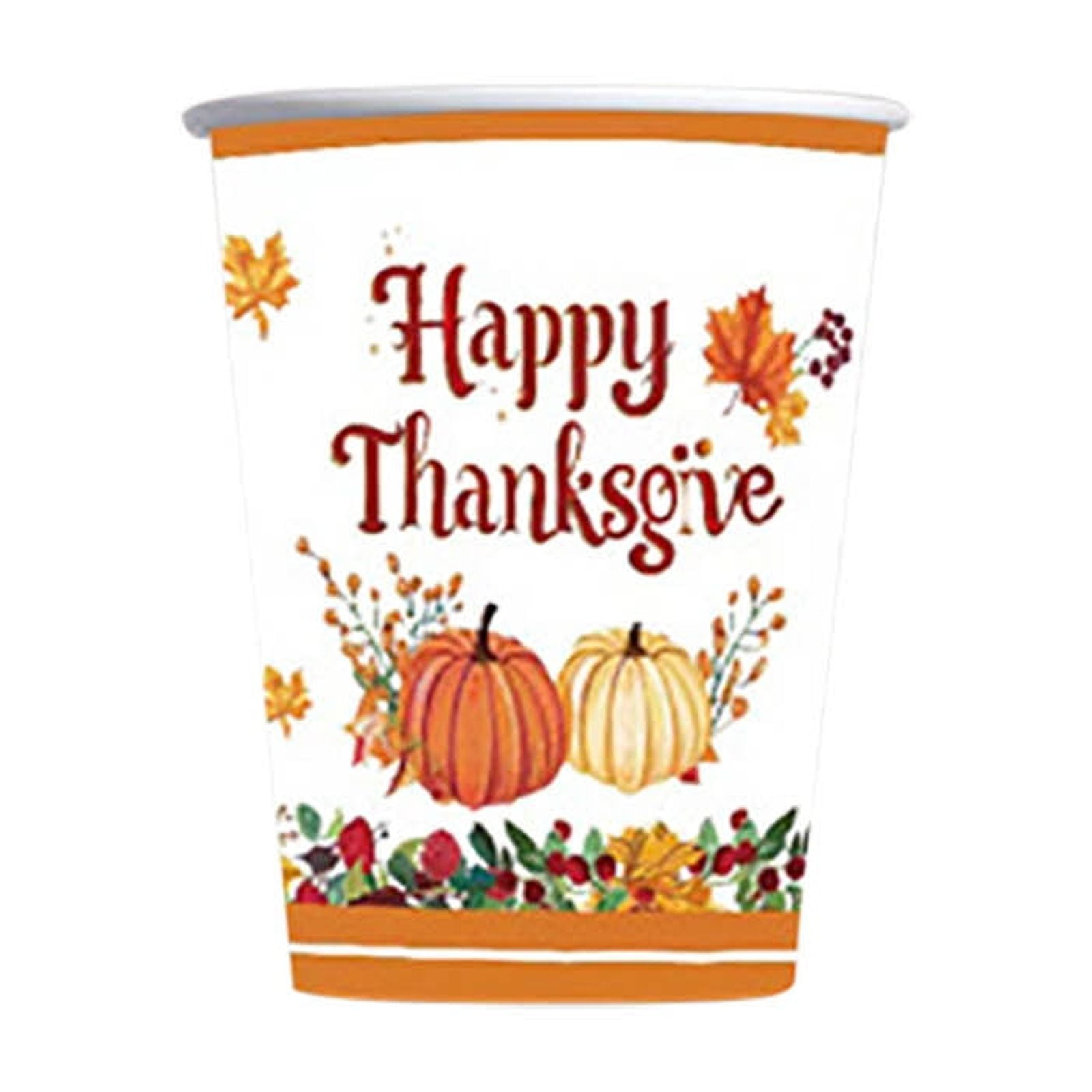 Guanhe 24Pcs Paper Cup Disposable Decorative Thanksgiving Party ...