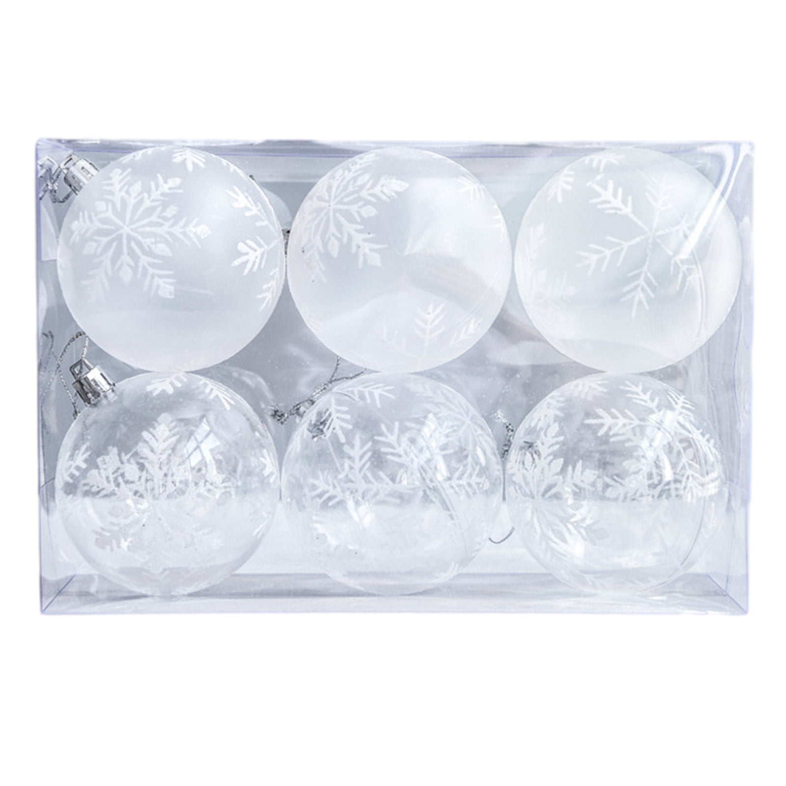 Guanhe Christmas Ball Ornaments for Tree Decor, 6Pcs/2.2'' Winter ...
