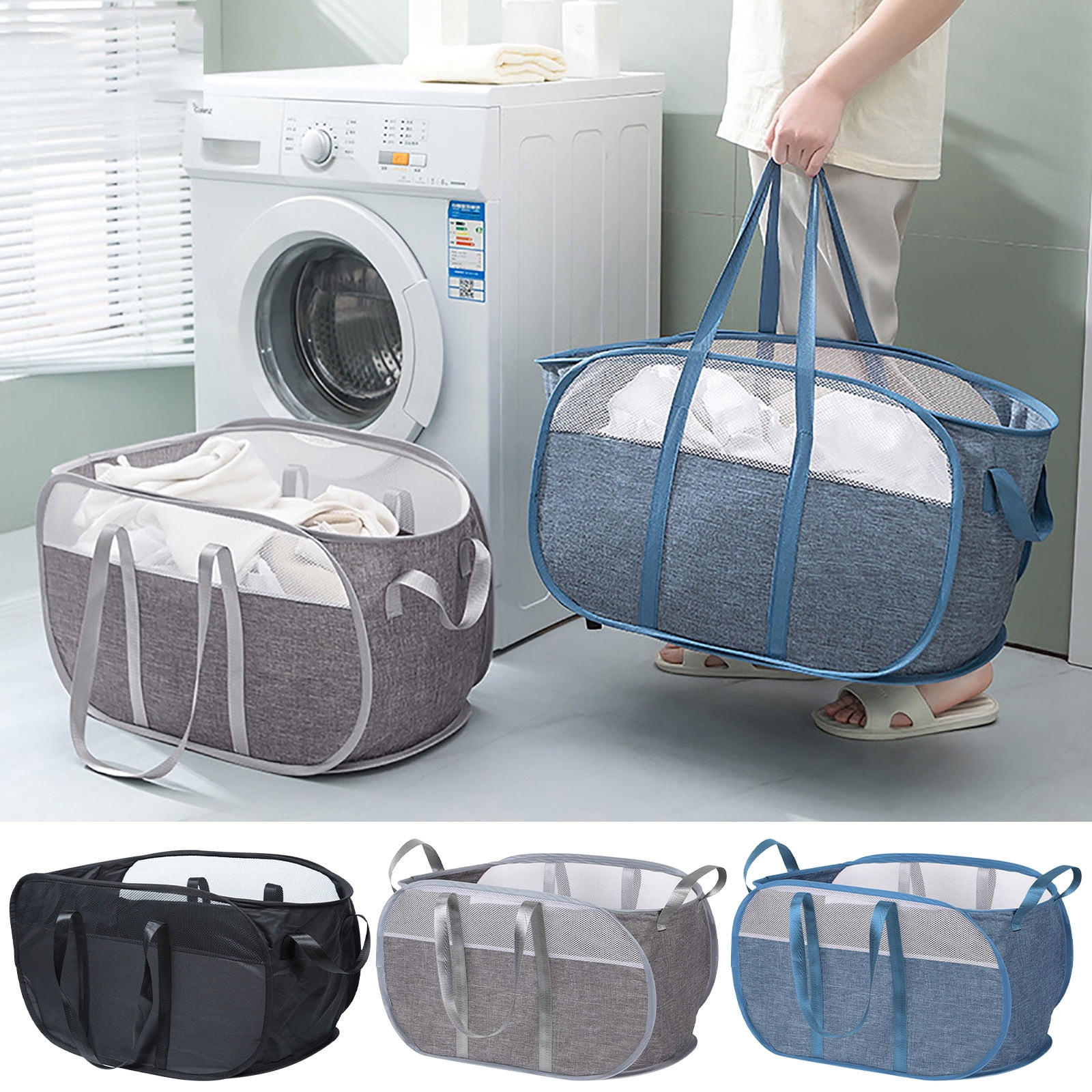 Guanhe Fabric Laundry Hamper, Laundry Basket, Foldable Clothes Washing ...